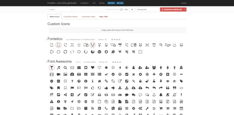 Die besten kostenlosen Quellen für Icons und Icon-Fonts